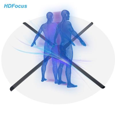 China Hologram Lights Fan Lights Holographic Fan Wifi App Control Hologram 3D Fan Hologramas Projector for sale