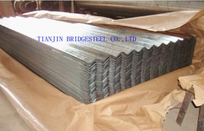 China Zinc Coated Galvanized Corrugated Steel Sheet For Roofing , 0.14mm – 1.2mm Thickness for sale