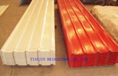 China Pre Painted Galvanized Steel Sheet , Color Coated Corrugated Metal Roofing Sheets for sale