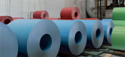 China Color Coated Prepainted Galvanized PPGI Steel Coil chromated , 1250mm width for sale