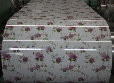 China Flower Grained Colorful Prepainted Galvanized Steel Coil / ppgi coils ASTM for sale