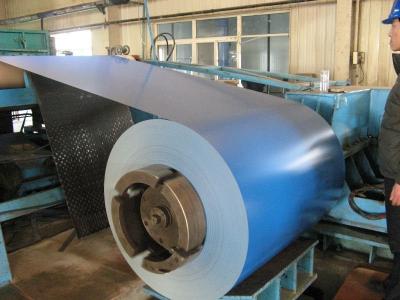 China SGCC 508mm ID 0.23mm thickness 497mm width 80g Zinc Coating Sea Blue galvalume Color Coated Steel coil for sale