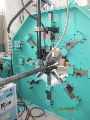 China Automatic 340 / 14000mm Light Pole Shut-Welding Machine , Tube welding machine for sale