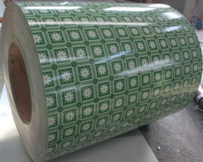 China Beautiful Flower Grained Prepainted Galvanized Steel Coil / ppgi coils Q235 for sale