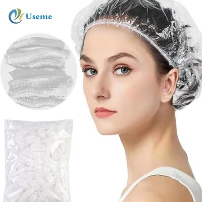 中国 100pcs/パック 丸い使い捨てシャワーキャップ ヘアキャップ 使い捨てパーソナルケア 販売のため