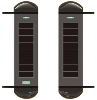 China Long Range Solar Powered Wireless Beams Detector with Infrared Distance of 120m and Wireless Emitting Distance of 1km for sale
