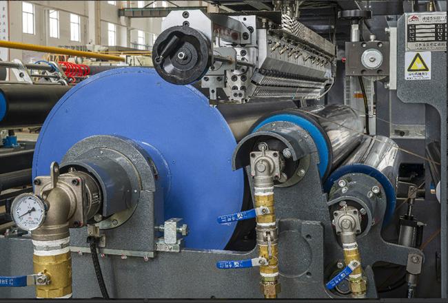 Laminator component in operation