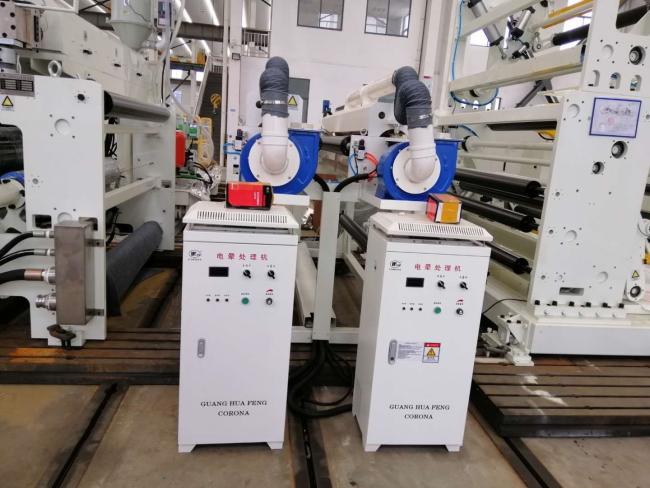 Pre-treatment machine for LDPE coating process