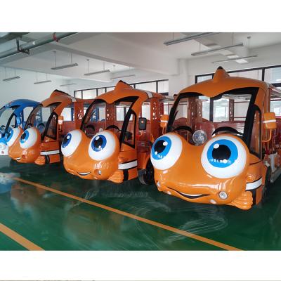 China Amusement Park Popular Shuttle Ride Electric Car For Tourists 5400*1520*2300mmH for sale