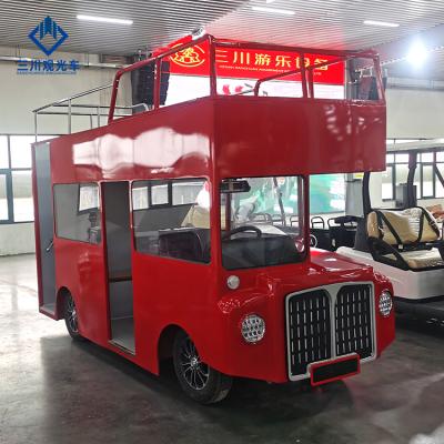 China City Electric Double Decker Mini Tourist Train Sightseeing Shuttle bus from China manufacturer for sale 3630*1510*2010+400mmH for sale