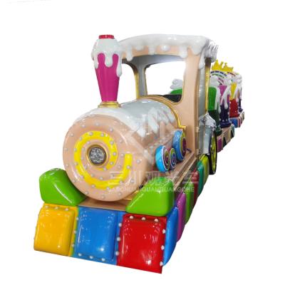 China Popular Kids Mini Trackless Amusement Park Battery Operated FRP+steel Train For Sale for sale