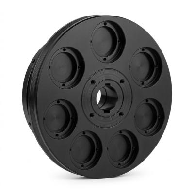 China CNC Aluminum Multispectral Optical Filter Wheel for Machine Vision Systems for sale
