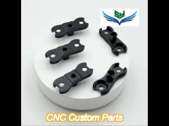 custom cnc machined aluminum alloy two hole connectors cnc milling and turning manufacturing