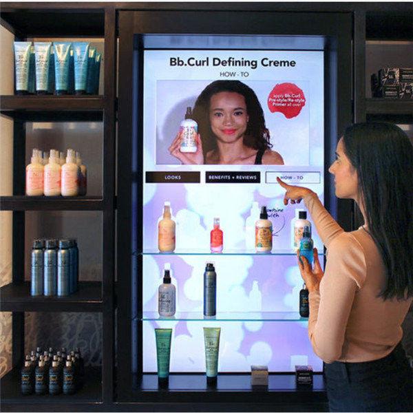 LCD Screen Interactive Showcase Display For Customers Shopping 0