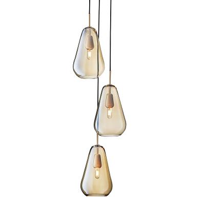 China Modern Decoration Cylinder Pendant Lamp Custom Contemporary Gold Indoor Acrylic Brushed Nickel Spiral Staircase Chandelier Lig for sale