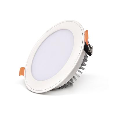 China 7w 9w 12w 15w 18w Gold Ceiling Recessed LED Downlights Round Panel Down Light for sale