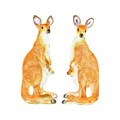 China Travel scenic theme park decor outdoor ip65 waterproof led 3d kangaroo fiberglass animal motif lights for sale