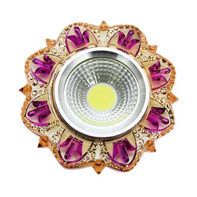 China 7w 9w 12w 15w 18w Gold Ceiling Recessed LED Downlights Round Panel Down Light for sale