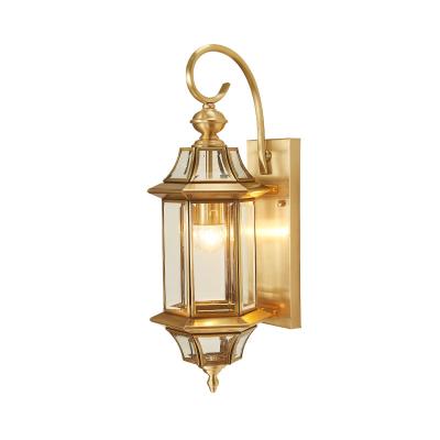 China Wholesale Wall Mounted Outdoor Lights Waterproof Aluminum&Glass Vintage LED Outdoor Wall Lamps for sale