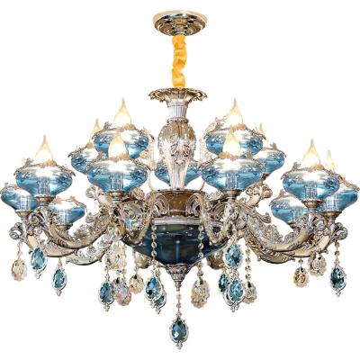 China Hot selling promotional crystal chandelier gold for wedding event luxury beautiful k9 crystal lamp European crystal lamp for sale