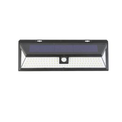 China New style Courtyard black solar Waterproof Garden lamp outdoor LED motion sensor wall light for sale