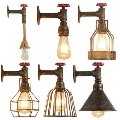 China Nordic antique Industry interior decoration lighting metal wall lamp for Indoor fixtures vintage wall Light for edison bulbs for sale
