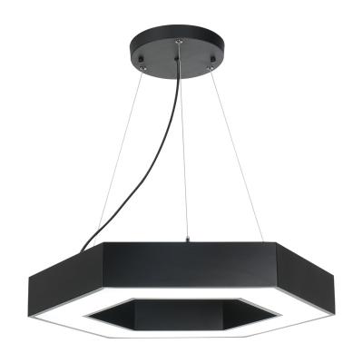 China Simple aluminum office chandeliers LED hanging lightsceiling lamps round lights LED hanging lights for sale