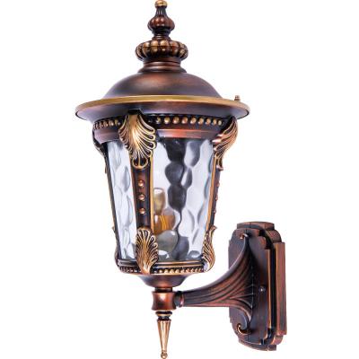 China Waterproof E27 MR16 exterior lamp vintage industrial metal glass box shade outdoor wall light for sale