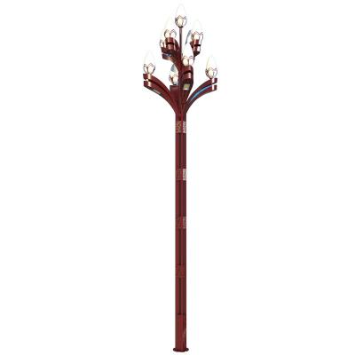 China Outdoor Decorative modern garden lamp poles aluminum with high quality 3-15M for sale