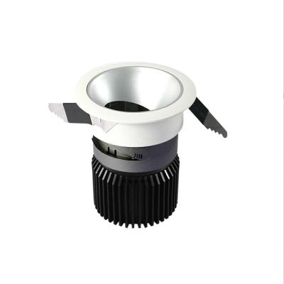 China 12v 230v square anti glare led light fixture gu10 holder deep hole recessed downlight led spot light for sale