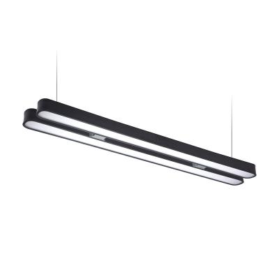 China 2019 new Design modern Luxury Office Lighting led suspended linear pendant light smd hanging chandelier light for sale