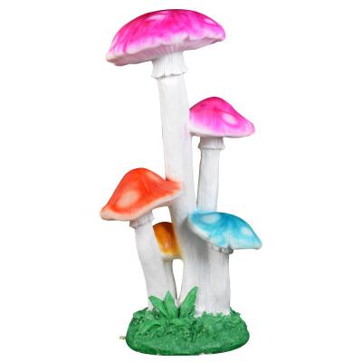 China Hot sale 3D Outdoor garden lamp light  park decoration courtyard ornament decoration resin animal simulation mushroom light for sale