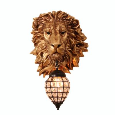 China European indoor or outdoor Hot selling european vintage style brown outdoor garden wall lights for sale