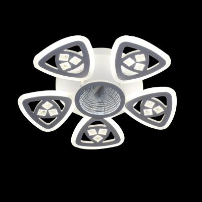 China Modern design decorative acrylic iron living room round simple led ceiling light for sale