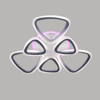 China Good taste zhongshan iron acrylic white flower decoration light dimmable nordic led ceiling lamp for sale