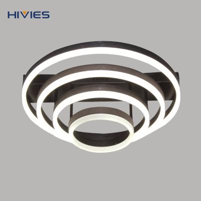 China New 104w 208w Restaurant Hanging Black Round Shape Indoor Led Bathroom 2020 Ceiling Lights for sale