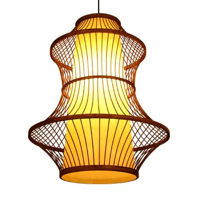 China 2019 new hot lampshades hanging lamp bamboo lamp decor pendant light cheap wholesale for sale