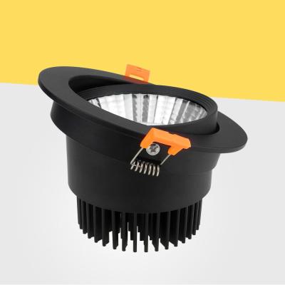 China 6W Adjustable Light LED Downlight Aluminum Housing LED Light Dimmable Spotlight Downlight Recessed COB LED Downlight for sale