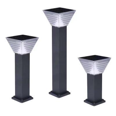 China Outdoor Aluminum Ip55 Post Lighting Decorative Bollard Lawn Lamp 2W Garden Solar Led Landscape Light lawn light for sale