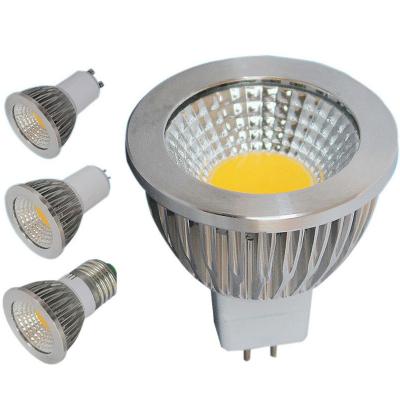 China Dimmable GU10 7W 220V MR16 GU5.3 led lamp COB Chip 30 Beam Angle Spotlight LED bulb For Downlight Table Lamp LED Spot light for sale
