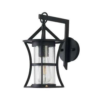 China GLASS SHADE E26 E27 OUTSIDE DECORATIVE GARDEN WALL MOUNTED SCONCE FIXTURES WATERPROOF OUTDOOR WALL LIGHTING for sale