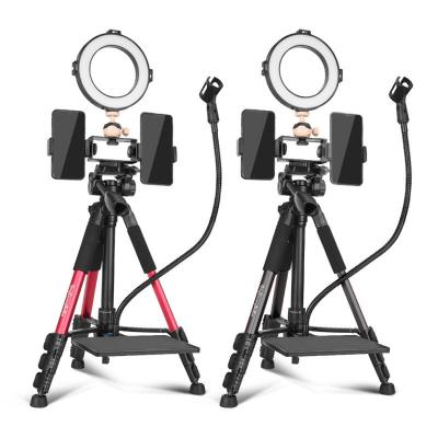China 18 inch Brightness Levels Dimmable Table Video Light Lamp Led Ring Light for Camera Selfie Live Broadcasting lamp for sale