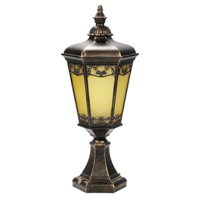China New Style Waterproof LED Garden Lawn Lamp Modern European Style Antique Outdoor Home Garden Pillar Light Main Gate Lights for sale