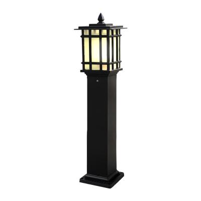 China Hot Sale Waterproof Waterproof IP44 9w 3000K Aluminum PC Outdoor Decorative Pole Post Lamp Courtyard Led Lawn Garden Lights for sale