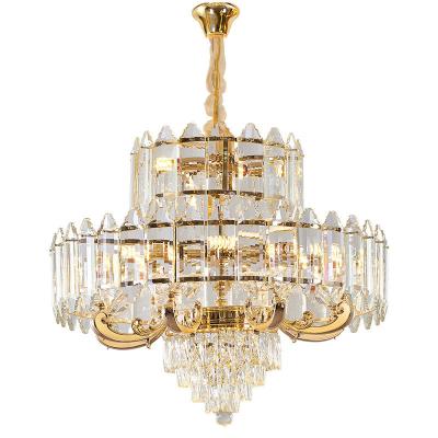 China Large Hotel Lighting Fixtures Design Lamp LED Decorative Chandeliers Black Color Vintage Modern Pendant Lighting With Crystal for sale