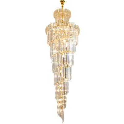China China Modern Luxury Gold Indoor K9 Crystal Hanging Led Classic Chandeliers Pendant Lights for sale