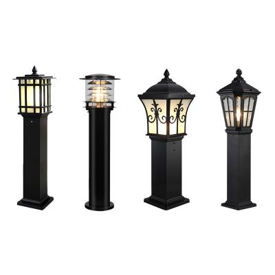 China Outdoor Aluminum Ip55 Post Lighting Decorative Bollard Lawn Lamp 2W Garden Solar Led Landscape Light for sale