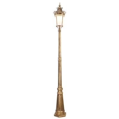 China Home Lawn Courtyard outdoor solar led garden light villa waterproof European street lamp vintage high pole street lamp for sale