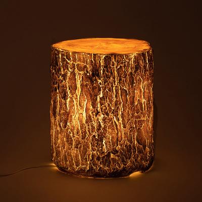 China Led lamp wood ornament simulation root outdoor garden lawn light park decoration tree pier stump lights landscape night lighting for sale