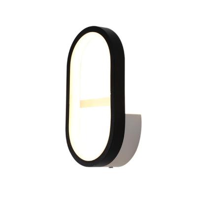 China Modern Home Indoor LED Decorative Wall Light Black Adjustable Wall Lamp for Bedroom Living Room Loft for sale